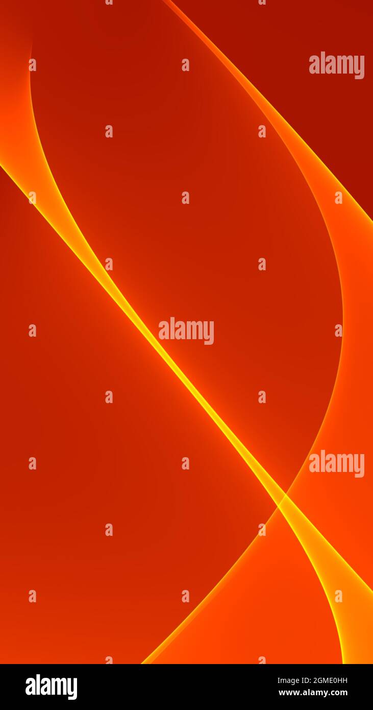 Abstract background 4k orange yellow red light dark black waves and ...