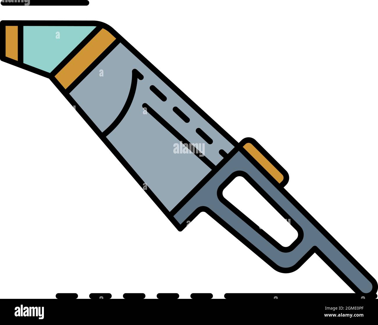 Car vacuum cleaner icon. Outline car vacuum cleaner vector icon color ...