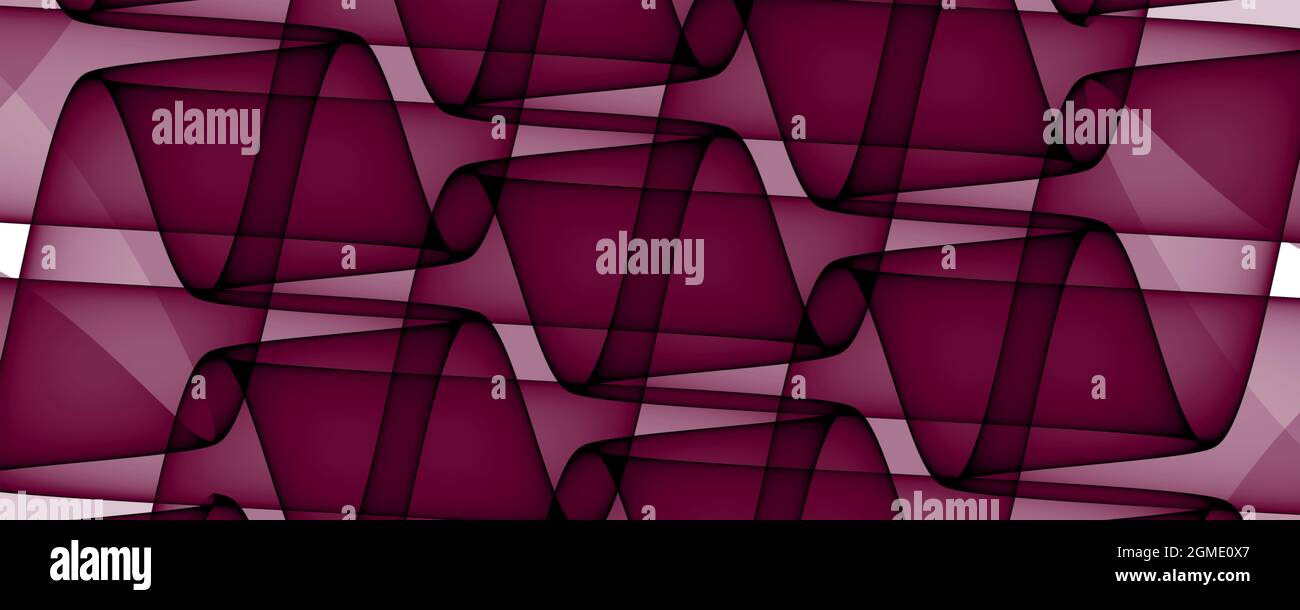 Abstract background 4k pink lilac light dark black waves and lines ...