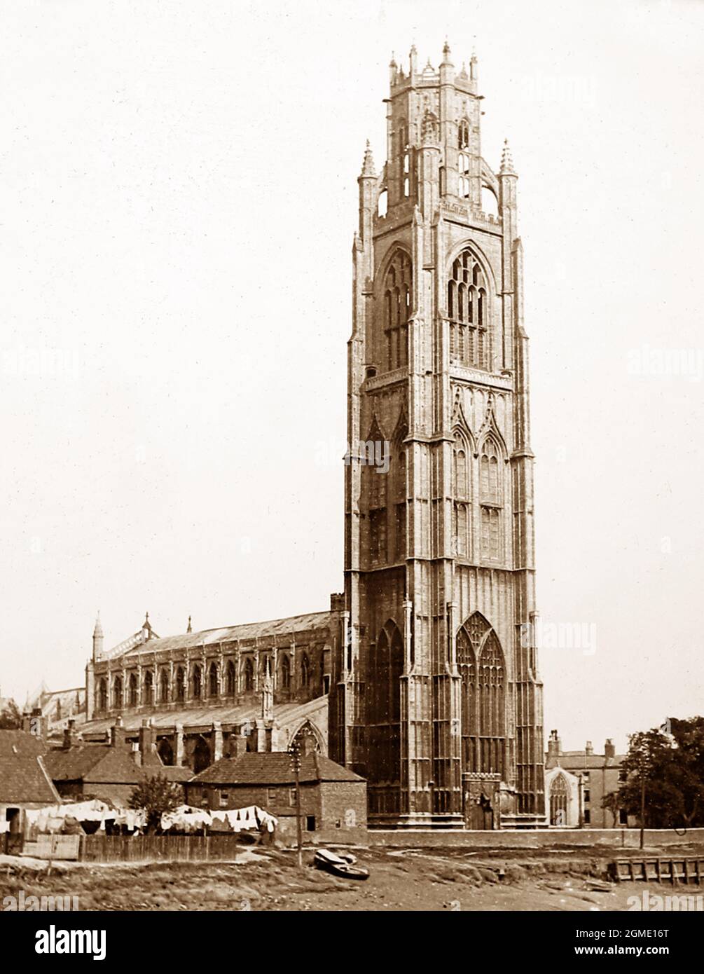 St. Botolph's Church, Boston Stump, Victorian period Stock Photo - Alamy
