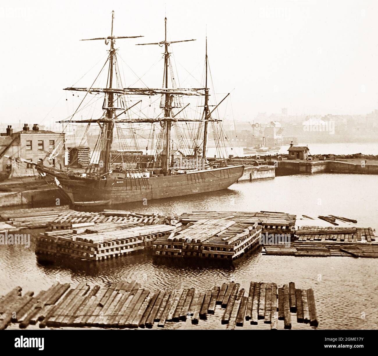 North Docks, Sunderland, Victorian period Stock Photo - Alamy