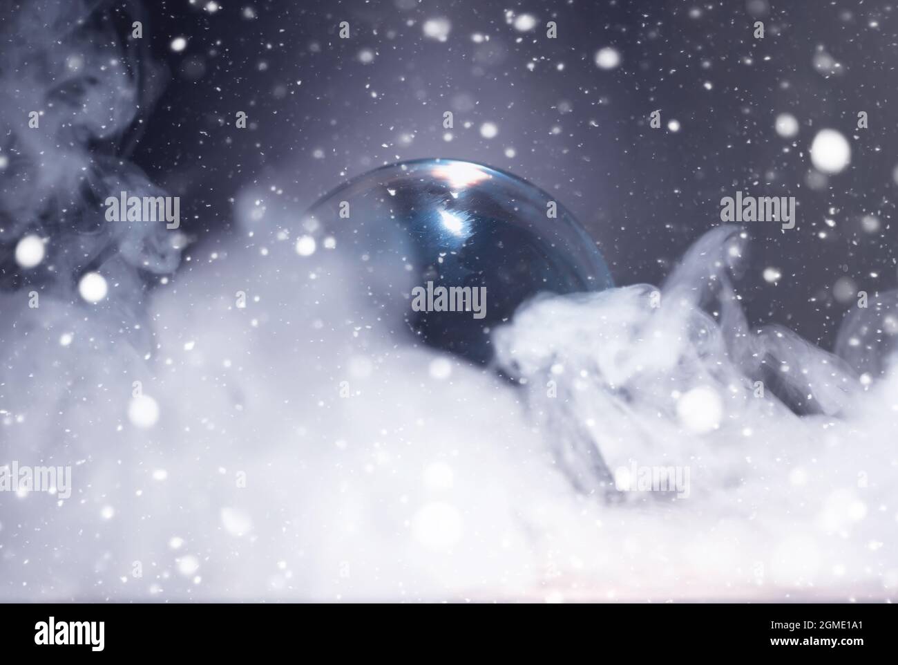 Crystal ball predict the fate. Guessing for the future Stock Photo - Alamy
