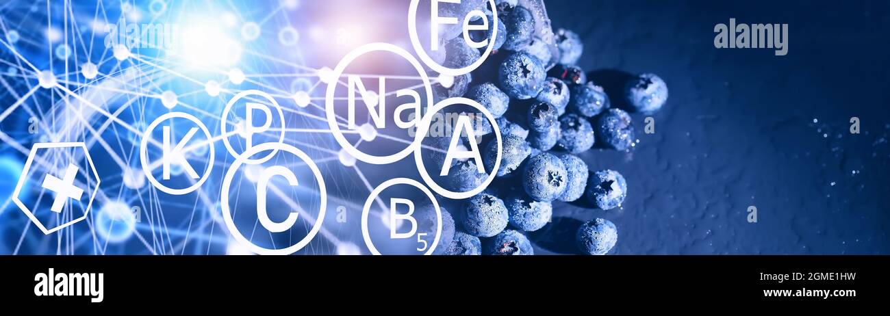 Water drops on ripe sweet blueberry. Fresh blueberries background with ...