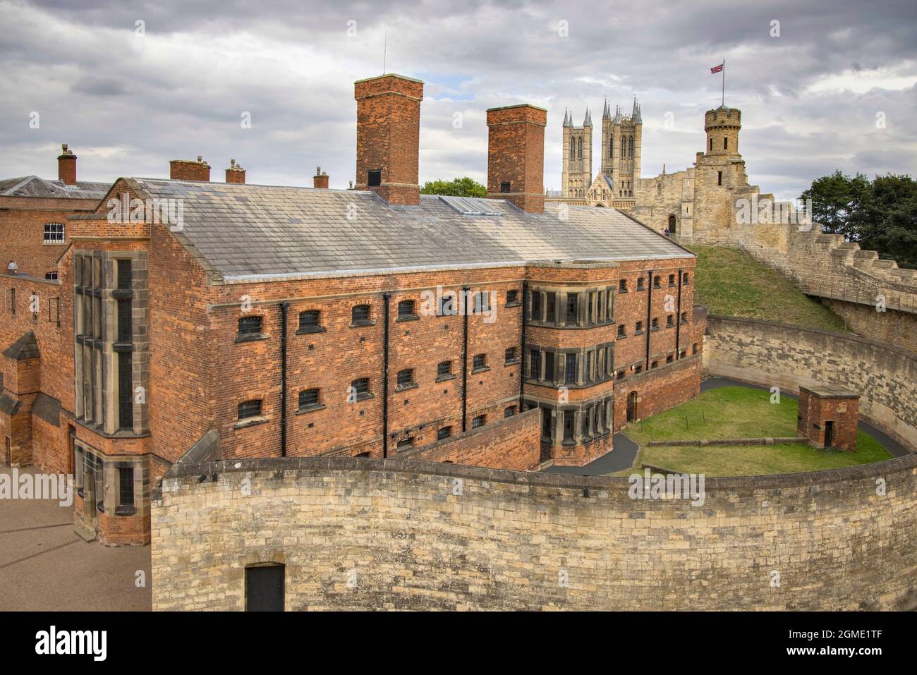 the victorian prision inside the spectacular lincoln castle in the city ...