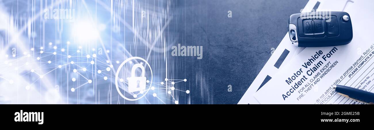 Documents for vehicle insurance. Car insurance policy. Auto insurance ...