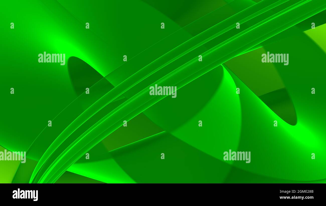 Background abstract 8K green light green dark green waves lines curves ...