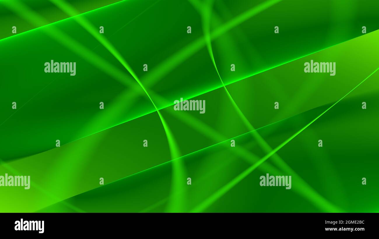 Background abstract 8K green light green dark green waves lines curves ...