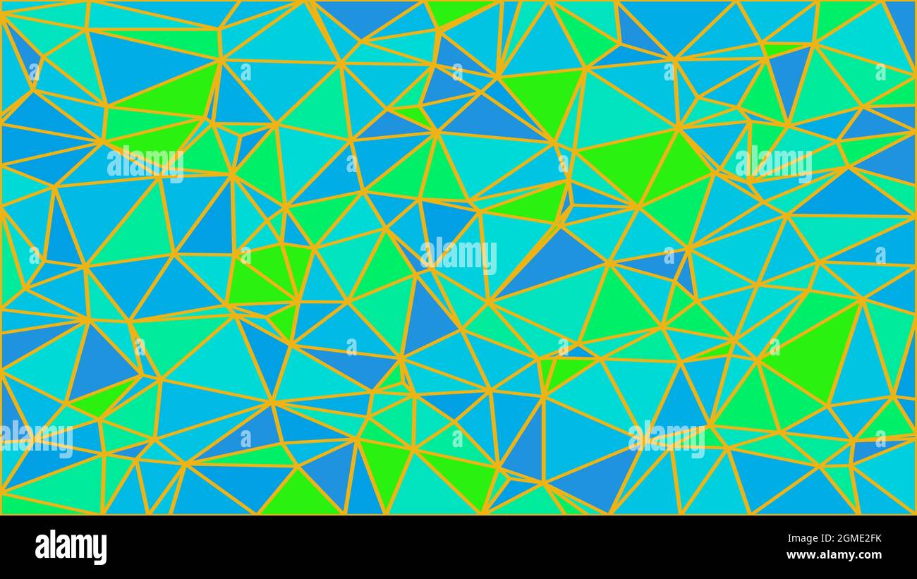 Background abstract 8K polygon pastel green blue white light blue dark ...