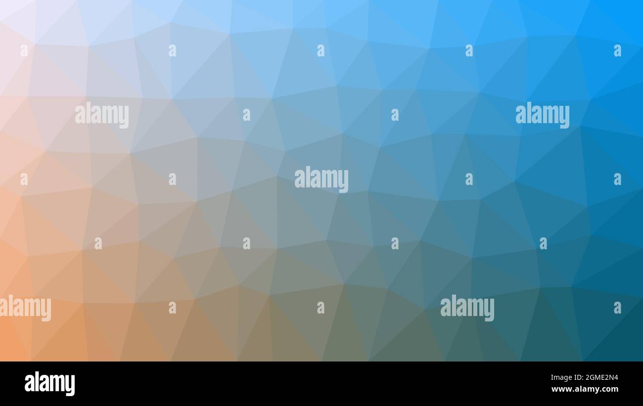 Background abstract 8K polygon pastel blue orange white light blue dark ...