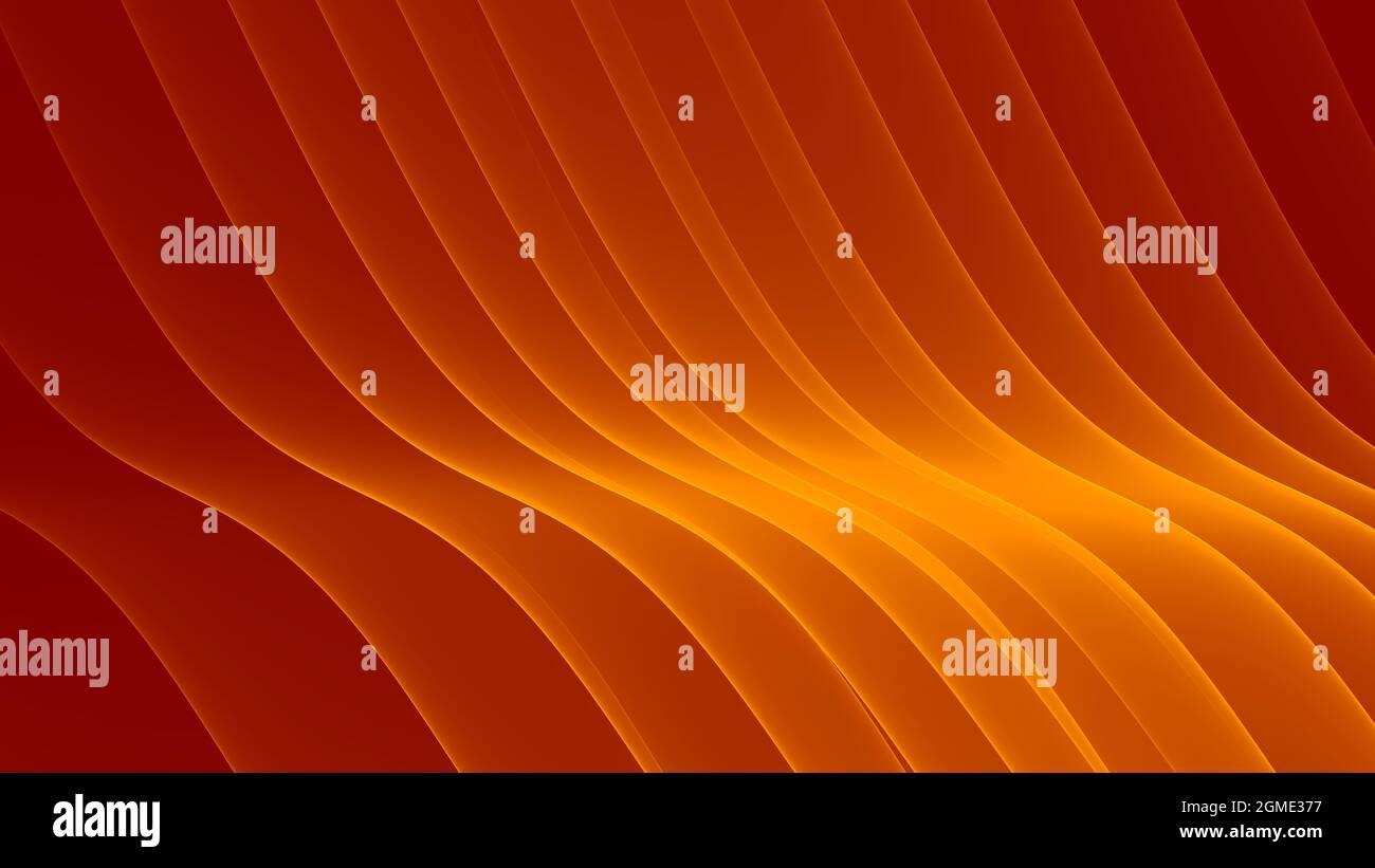 Background abstract 8K red orange gold yellow waves lines curves ...