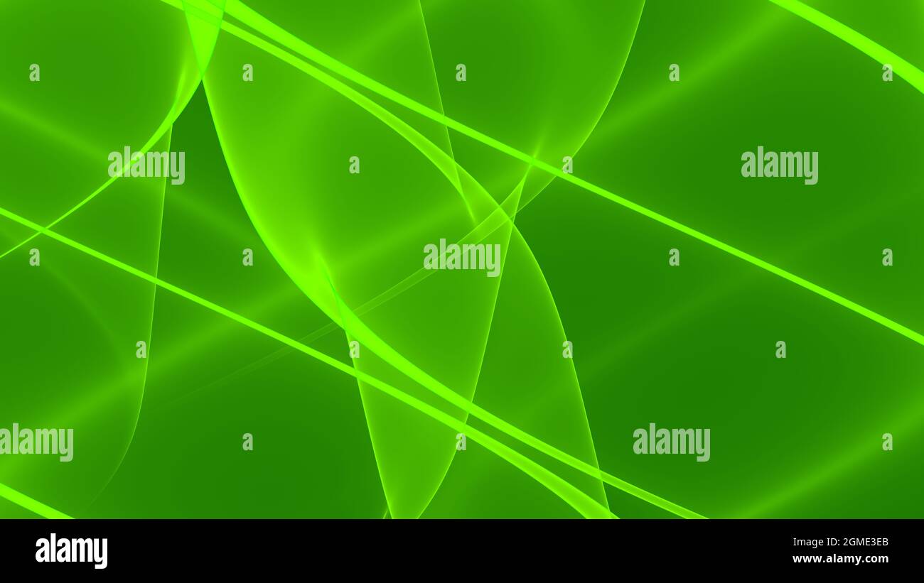Background abstract 8K green light green dark green waves lines curves ...
