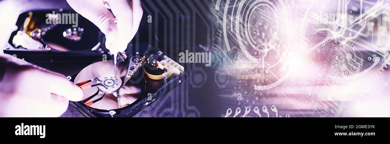Computer equipment. Repair of PC components. Hard drive for restoration ...