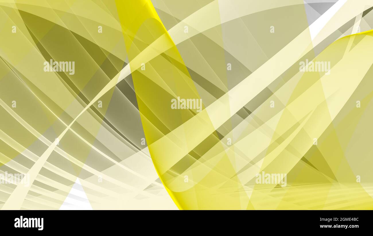 Background abstract 8K yellow gold white black gray waves lines curves ...