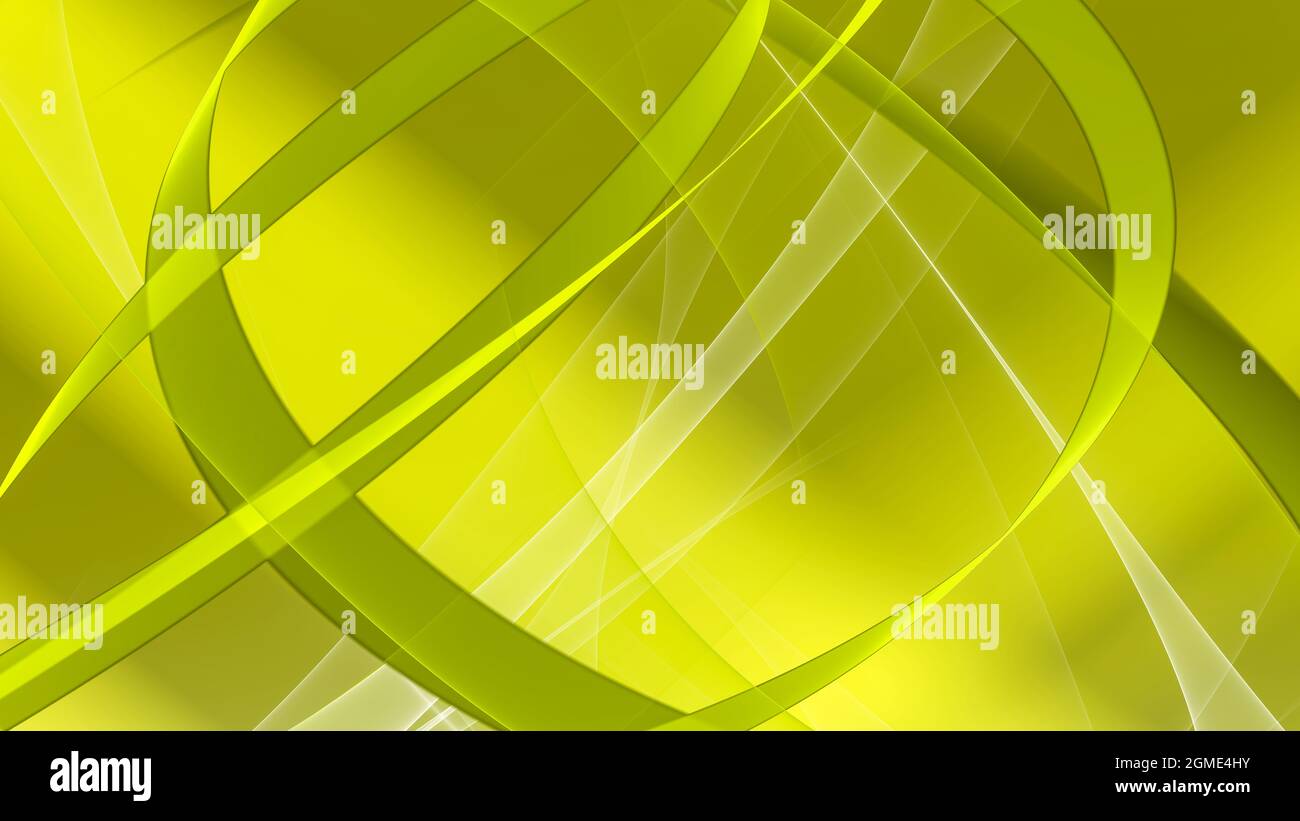 Background abstract 8K green light gold yellow green dark green waves ...