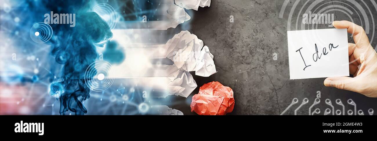 Colored pieces of paper. The concept of creativity and formation of ...