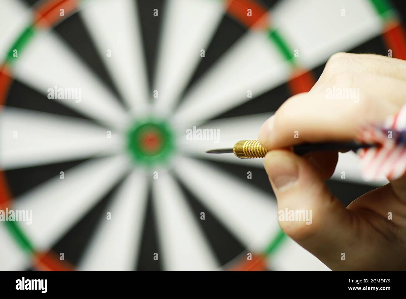 Darts. The dart for playing in the game board is stuck. Hit the sector ...