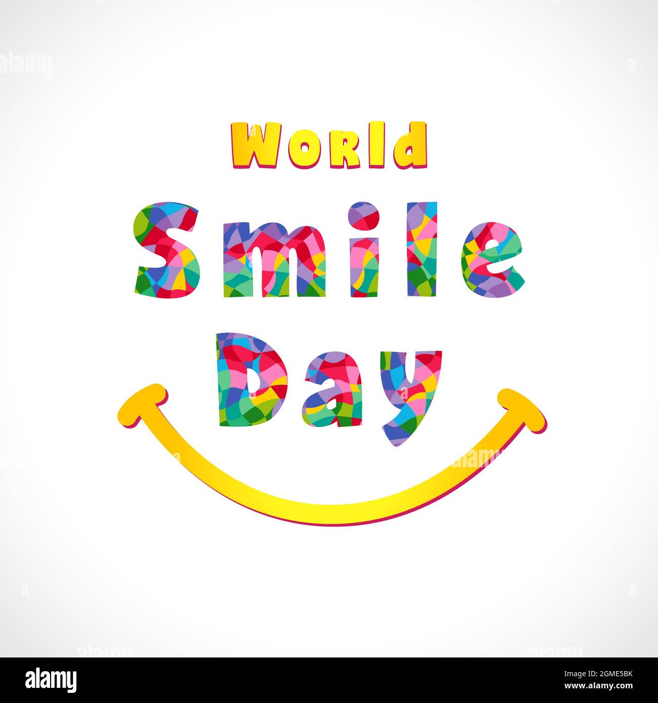 World smile day text Stock Vector Images - Alamy