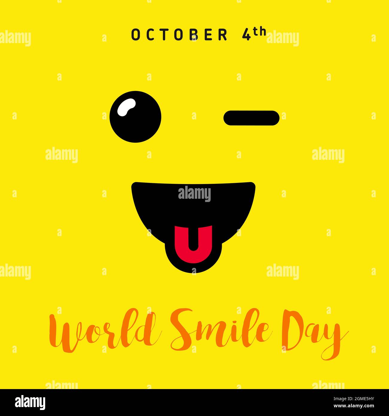 Happy wink emoticon icon hi-res stock photography and images - Alamy