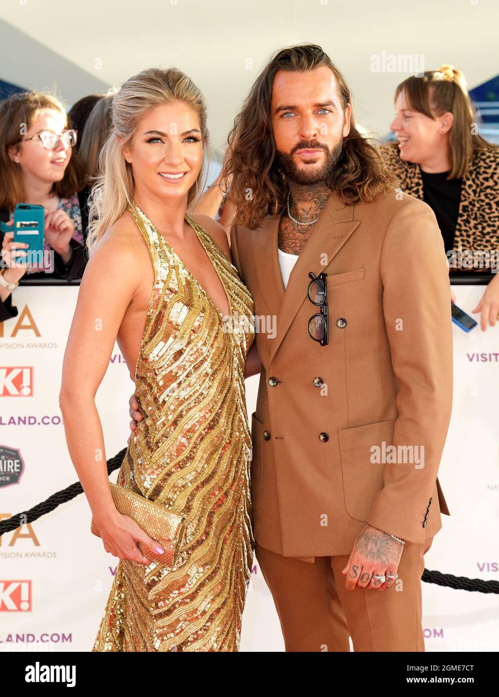 CiCi Coleman and Pete Wicks attending the National Television Awards ...