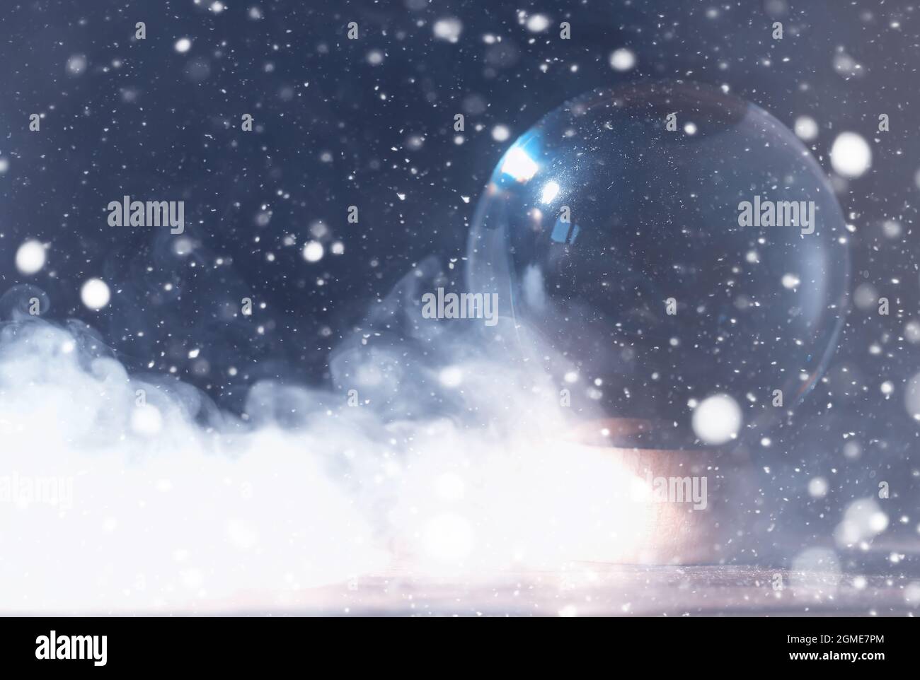 Crystal ball predict the fate. Guessing for the future Stock Photo - Alamy