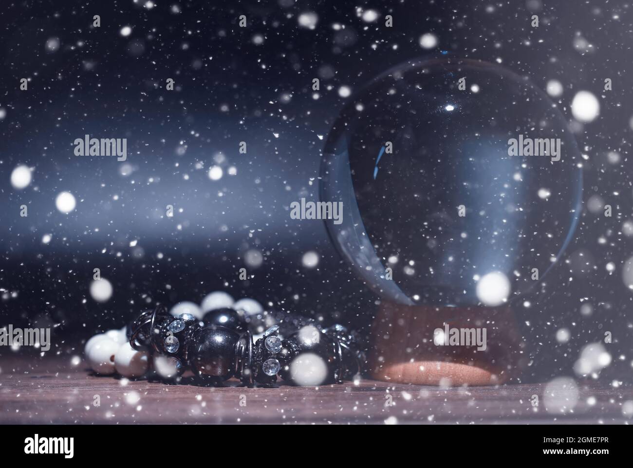 Crystal ball predict the fate. Guessing for the future Stock Photo - Alamy