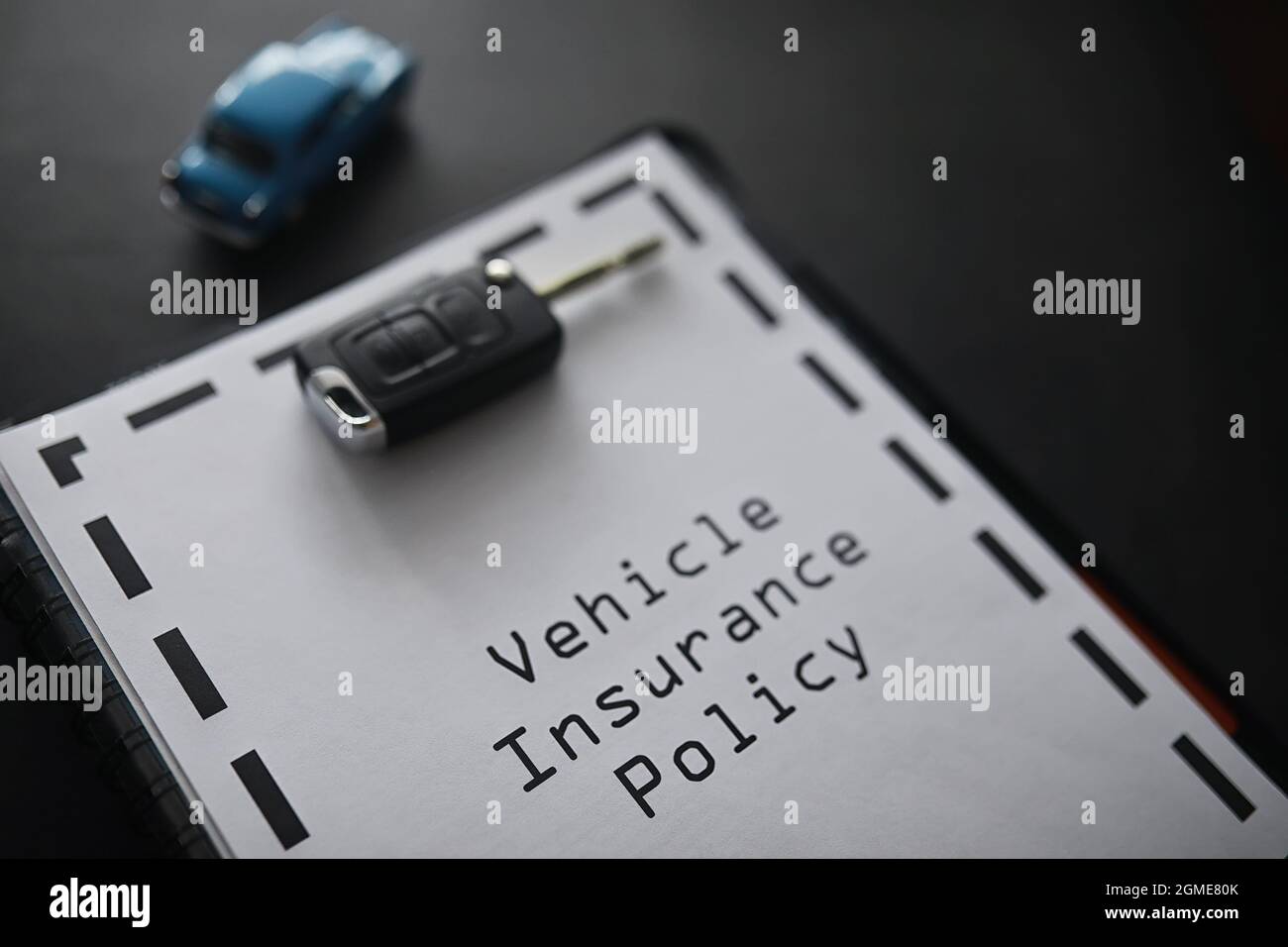 Documents for vehicle insurance. Car insurance policy. Auto insurance ...