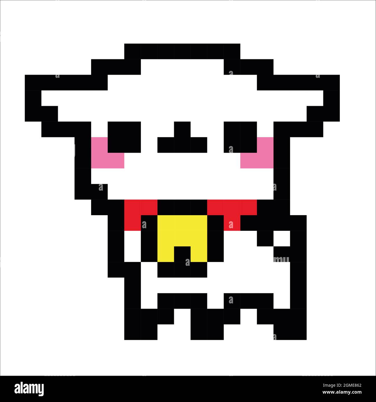 Pixel art sheep hi-res stock photography and images - Alamy