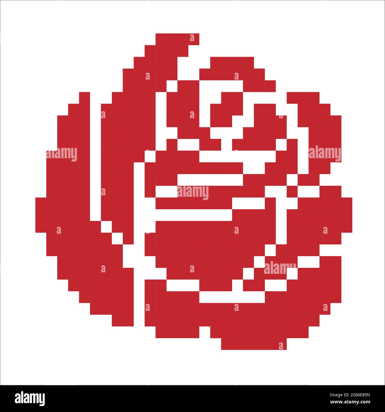 Rose pixel art hi-res stock photography and images - Alamy