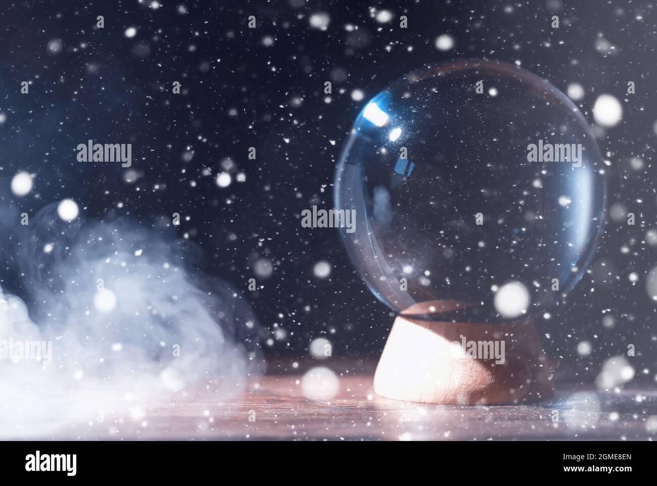 Crystal ball predict the fate. Guessing for the future Stock Photo - Alamy
