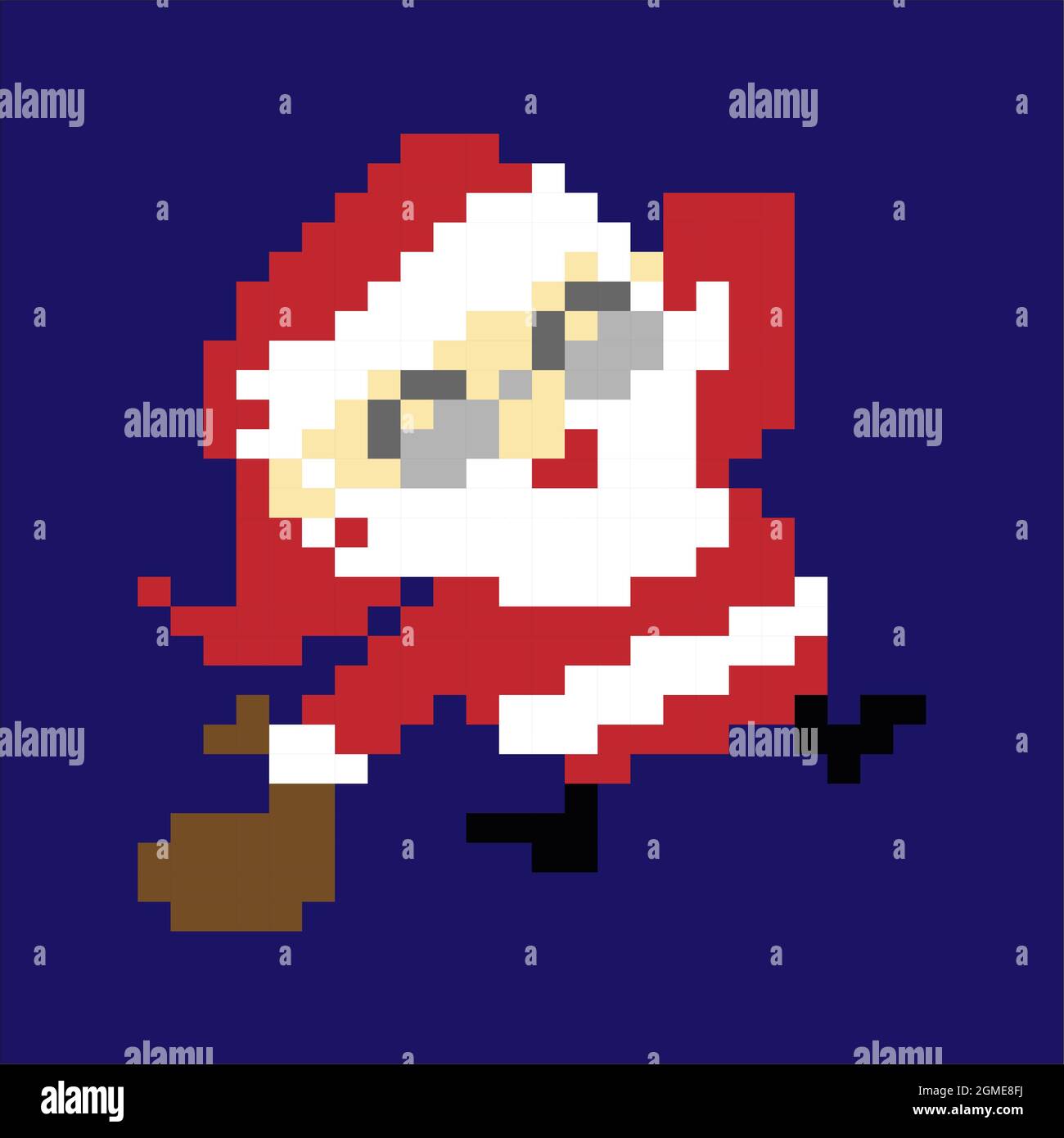 Santa claus christmas pixel art hi-res stock photography and images - Alamy