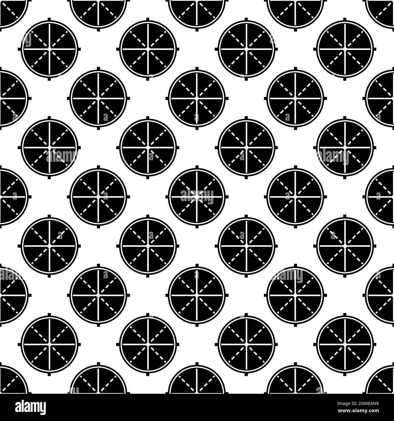 Sniper optical aim pattern seamless background texture repeat wallpaper geometric vector Stock ...