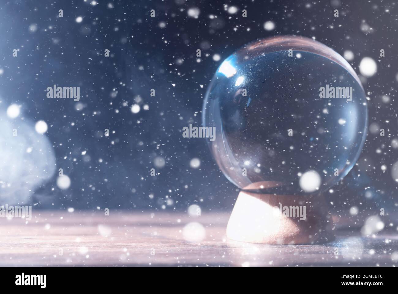 Crystal ball predict the fate. Guessing for the future Stock Photo - Alamy
