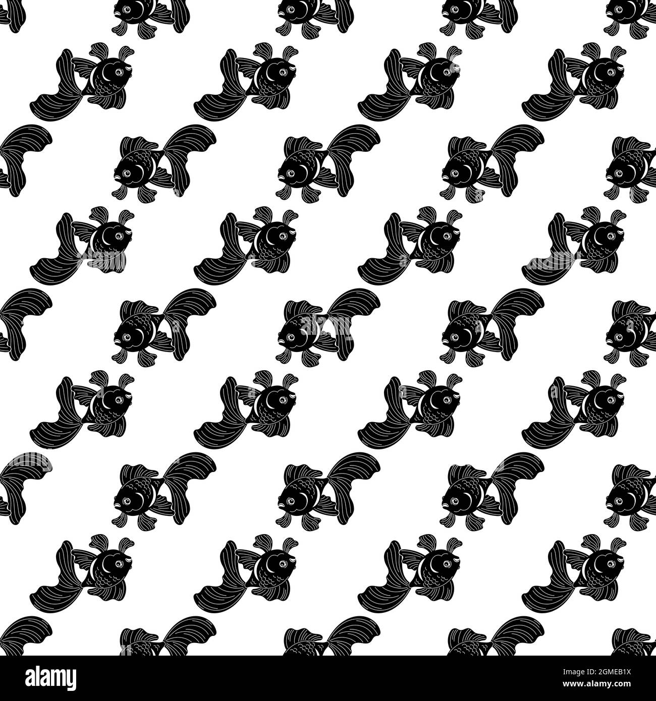 Exotic goldfish pattern seamless background texture repeat wallpaper ...