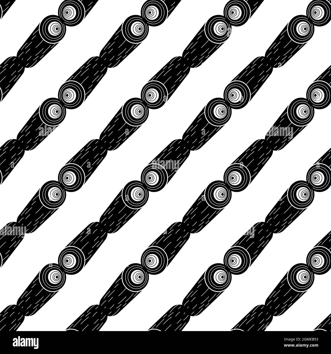 Illegal logging illustration Stock Vector Images - Alamy