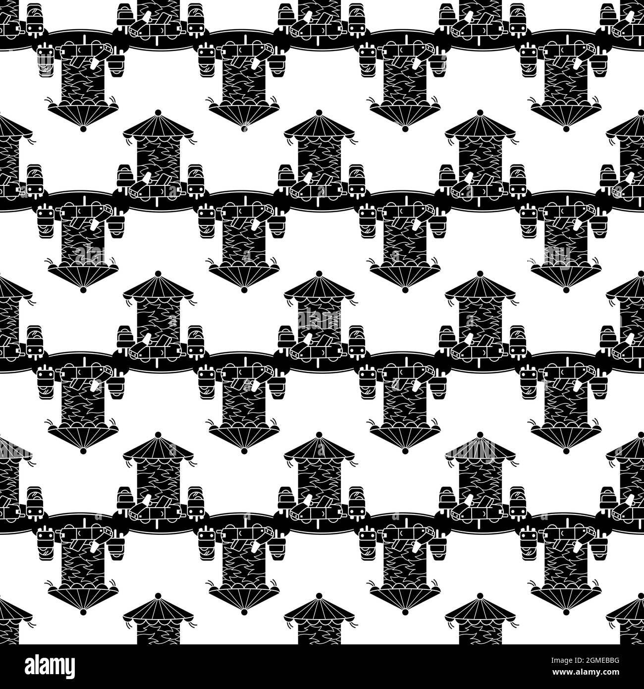 Car carousel pattern seamless background texture repeat wallpaper ...