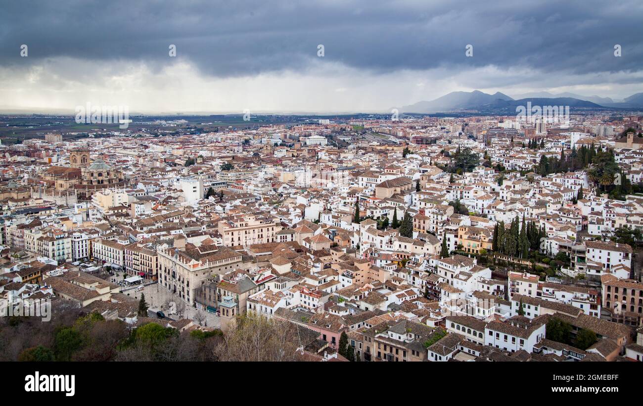 Panoramic granada hi-res stock photography and images - Alamy