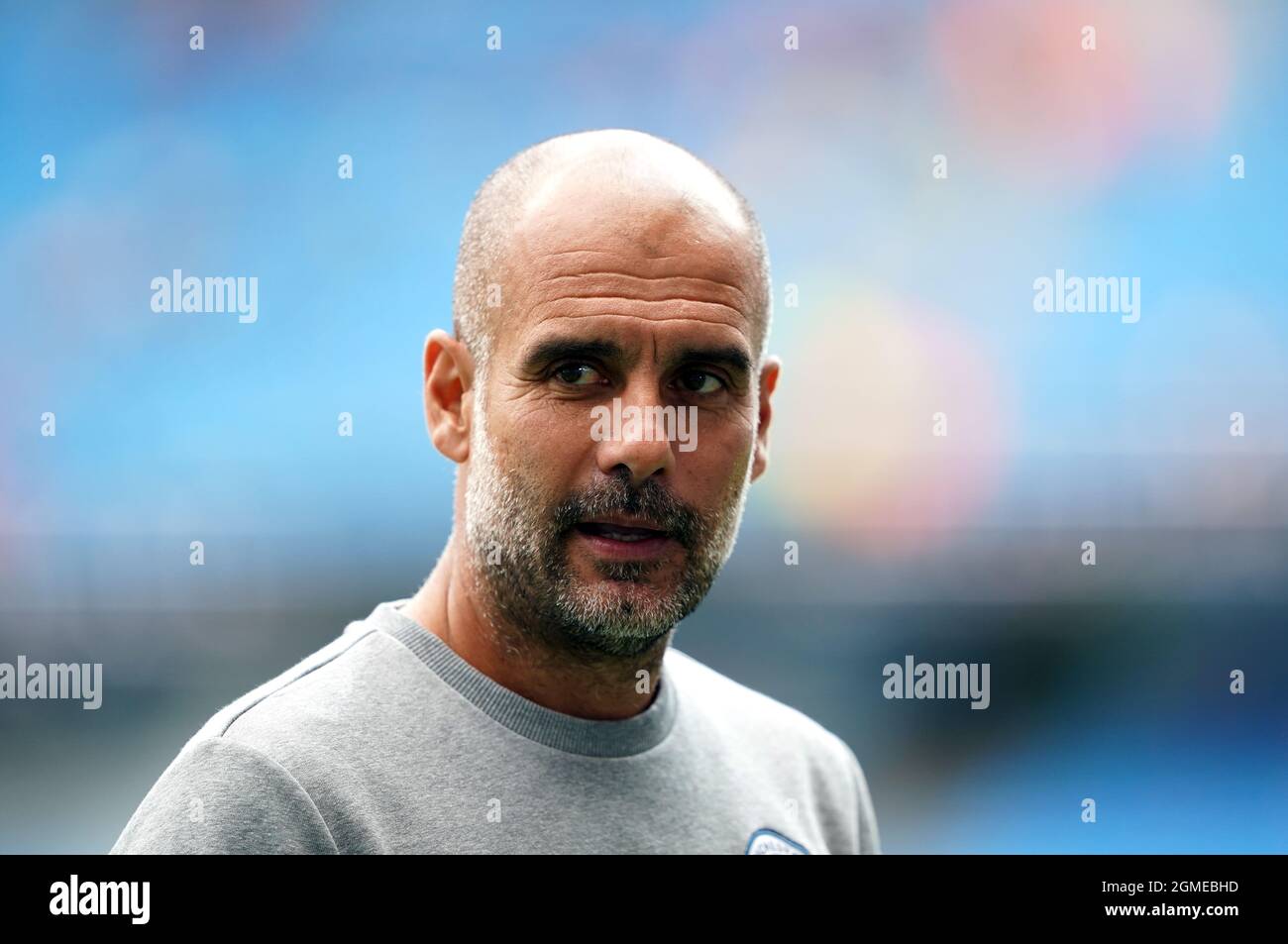 Manchester City manager Pep Guardiola ahead of the Premier League match ...