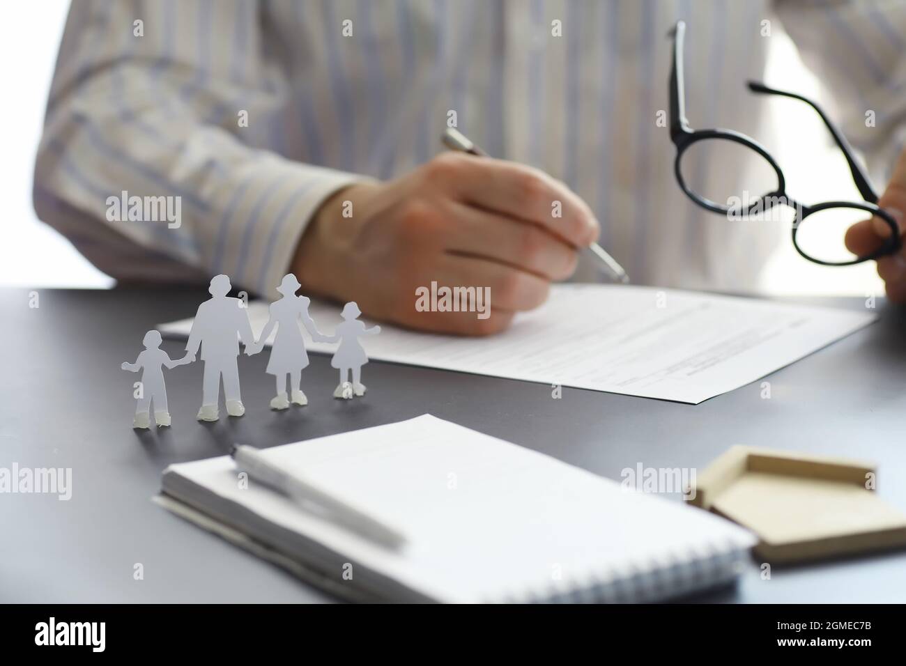 Insurance collateral concept. Life and property insurance. A ...