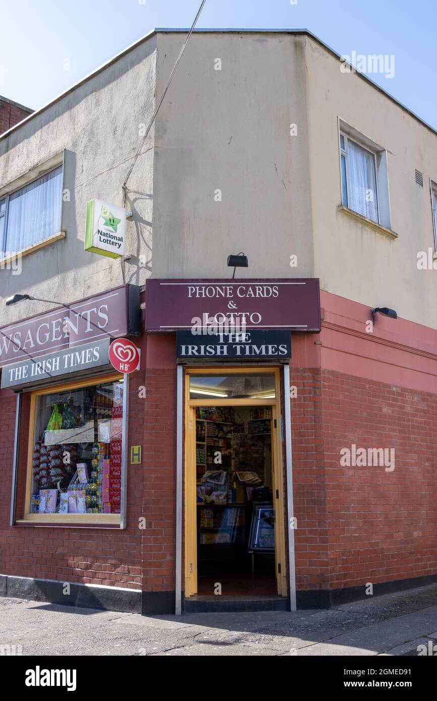 DUBLIN, IRELAND - Mar 21, 2021: A beautiful view of the front facade of ...