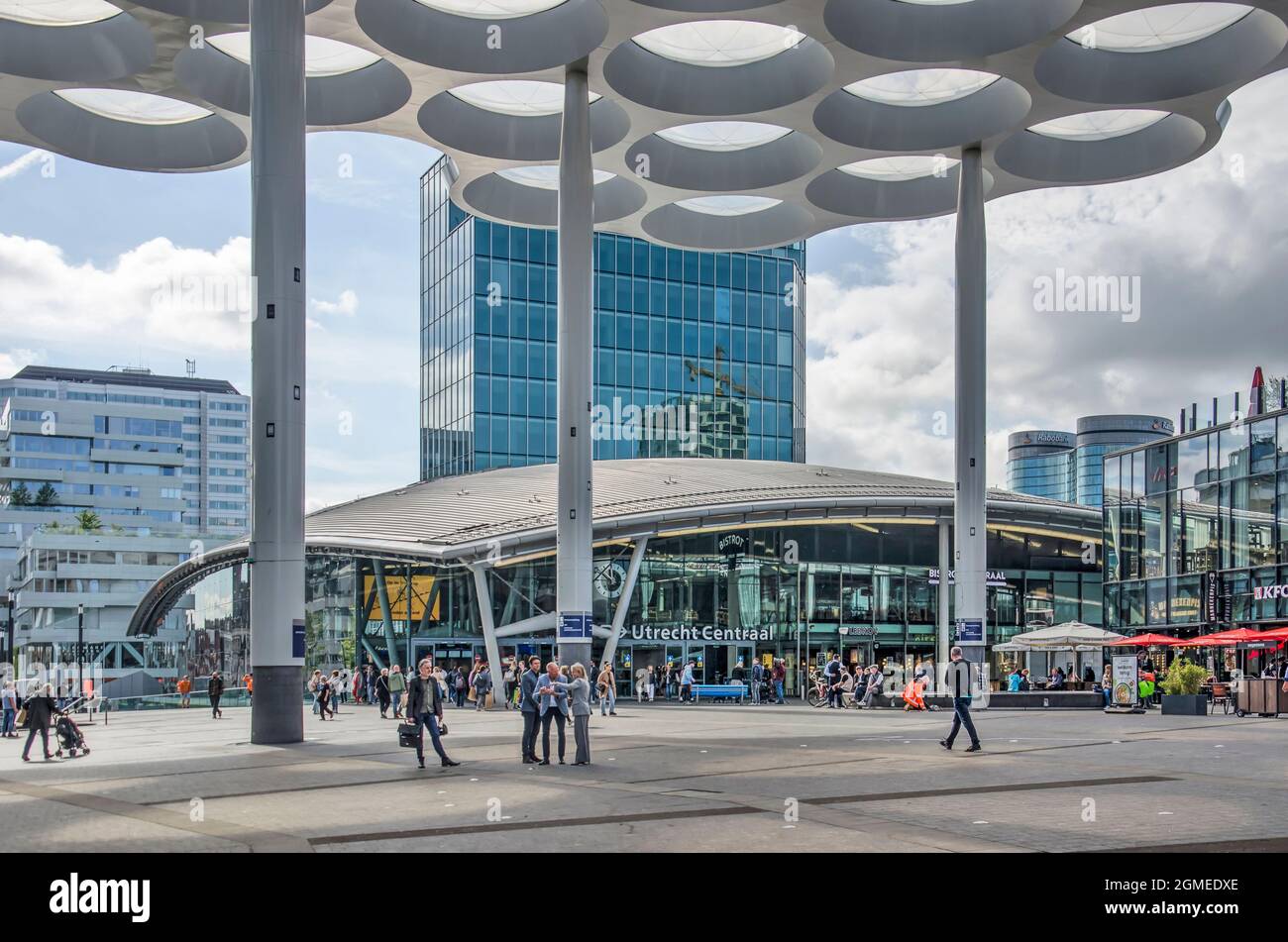 Utrecht, The Netherlands, September 16, 2021: view across the new ...