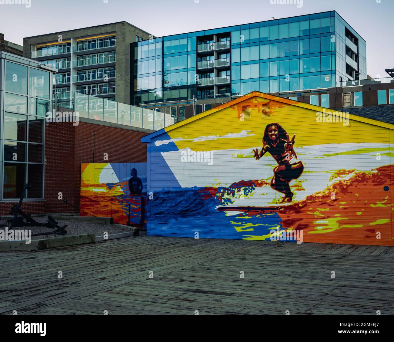 the back of the Maritime Museum of the Atlantic founded in 1948, with a ...