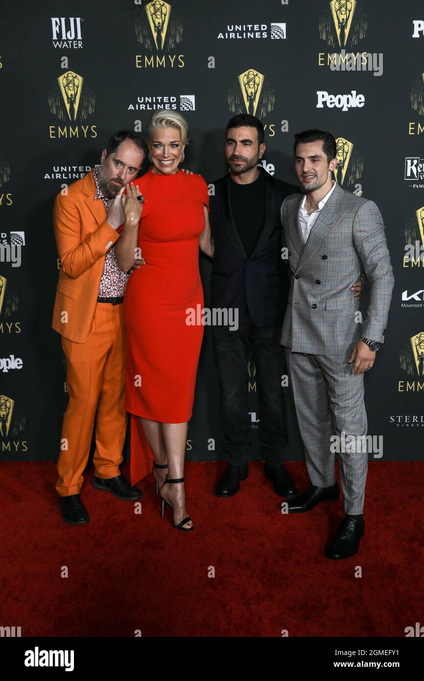 Brendan Hunt, Hannah Waddingham, Brett Goldstein, and Phil Dunster ...