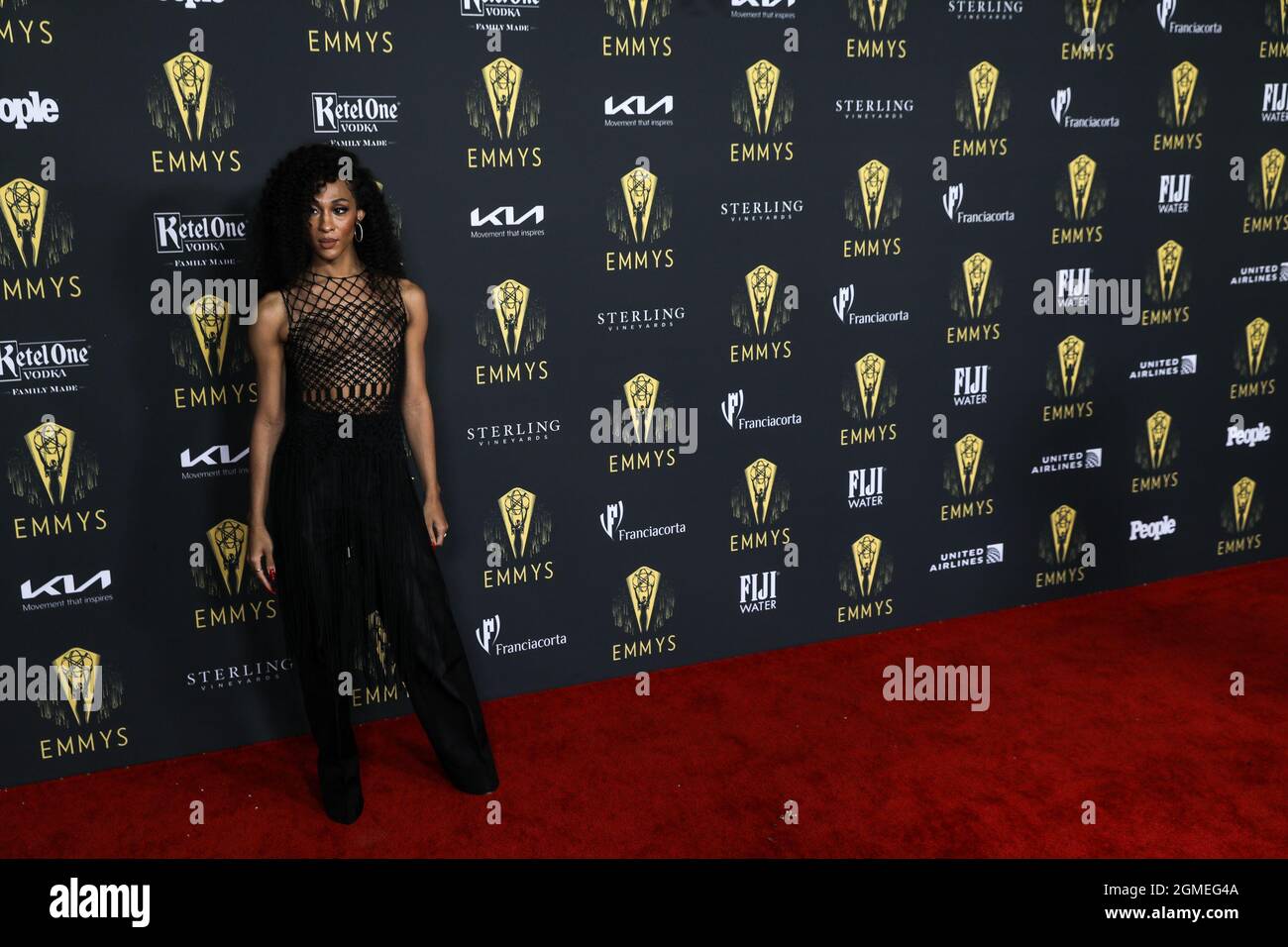 Michaela Jaé (Mj) Rodriguez arrives at the Emmys Performers Nominee ...
