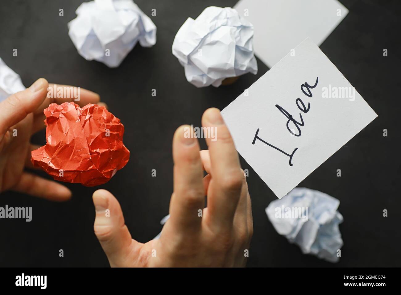Colored pieces of paper. The concept of creativity and formation of ...