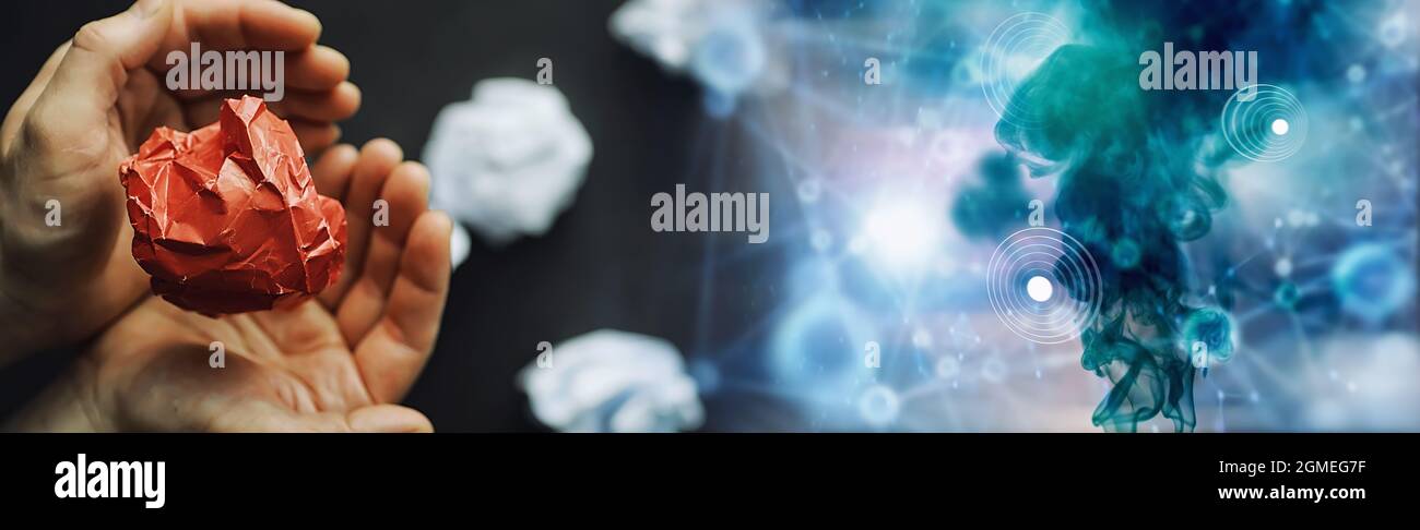 Colored pieces of paper. The concept of creativity and formation of ...