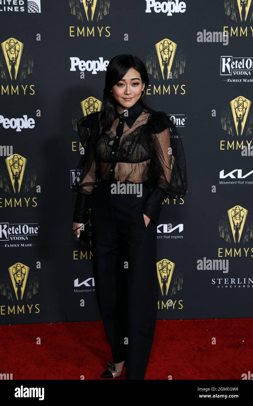 Los Angeles, USA. 17th Sep, 2021. Karen Fukuhara arrives at the Emmys ...