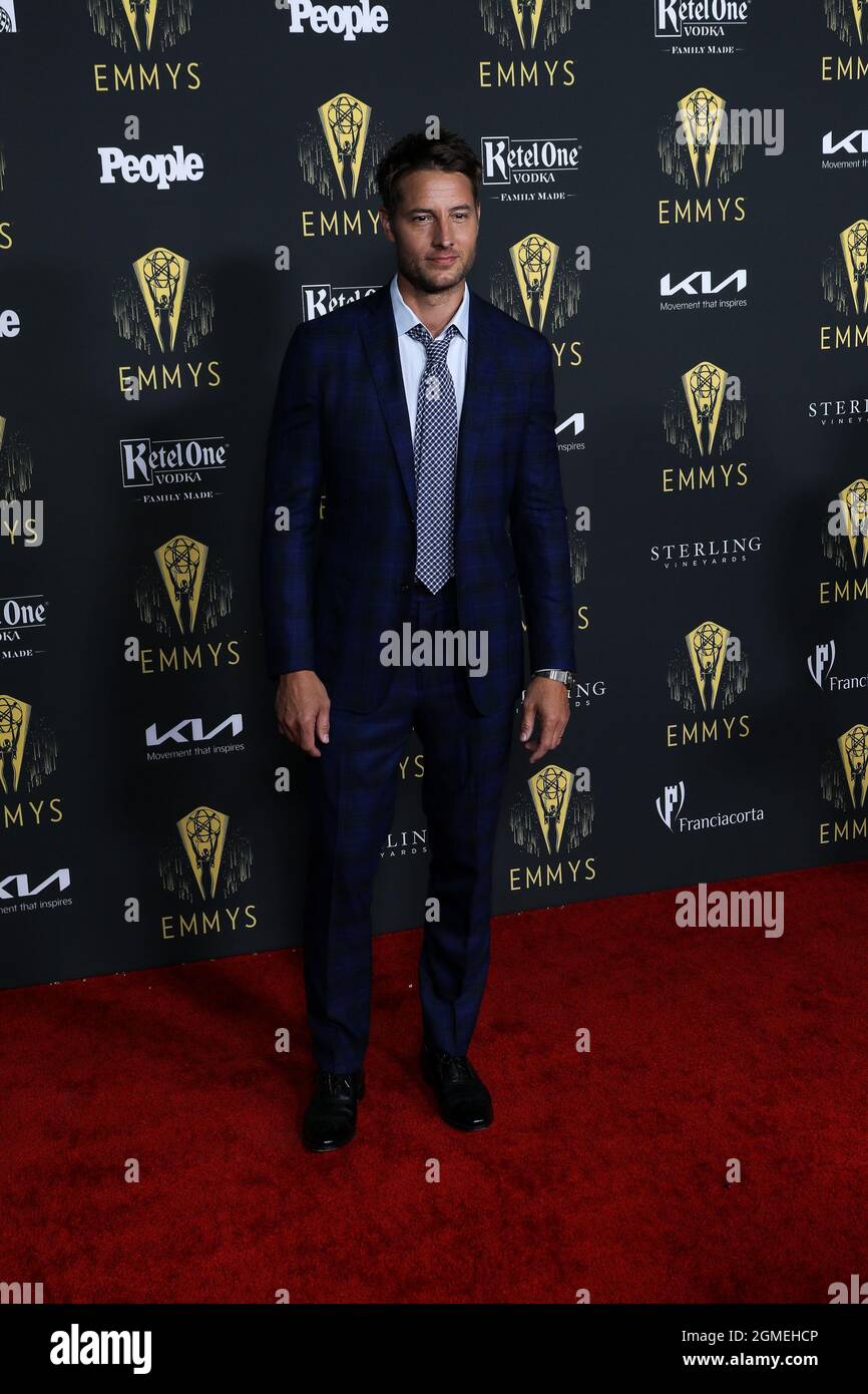 Justin Hartley arrives at the Emmys Performers Nominee Celebration in ...