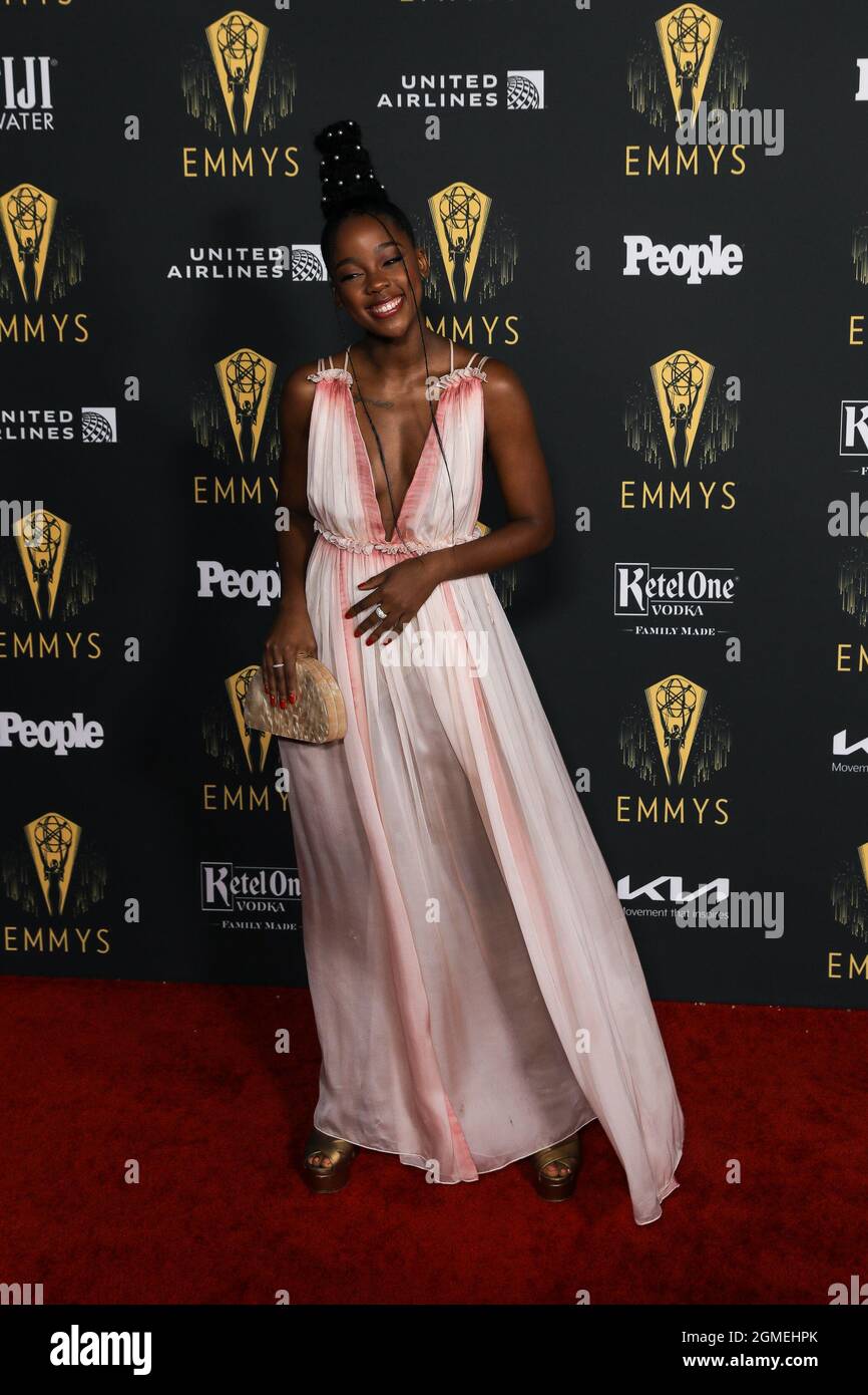 Thuso Mbedu arrives at the Emmys Performers Nominee Celebration in Los ...