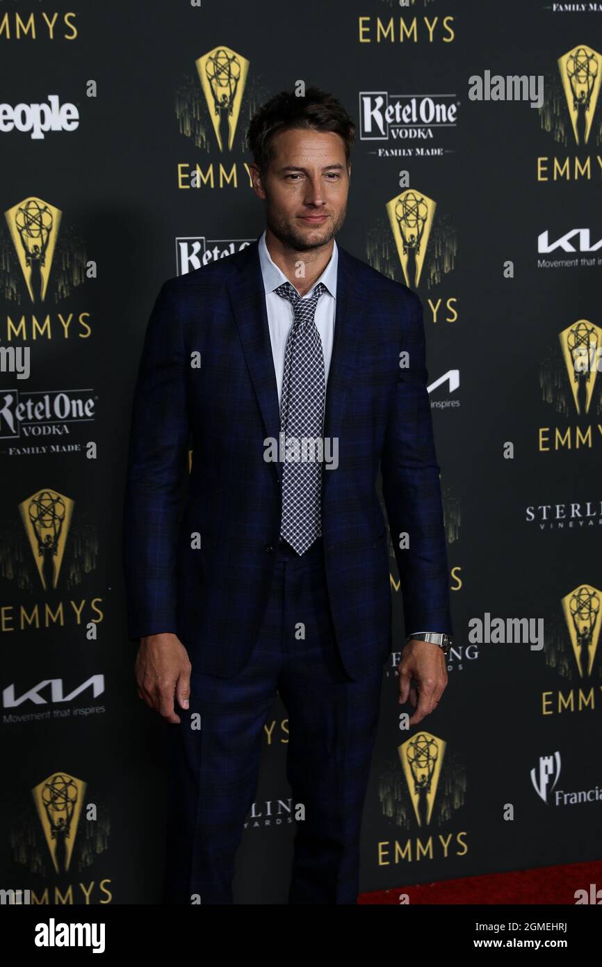 Justin Hartley arrives at the Emmys Performers Nominee Celebration in ...