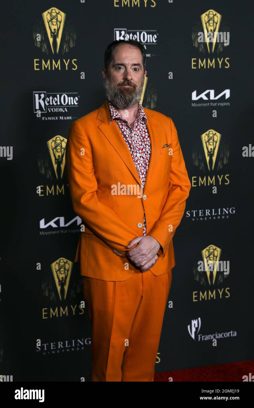 Brendan Hunt arrives at the Emmys Performers Nominee Celebration in Los ...